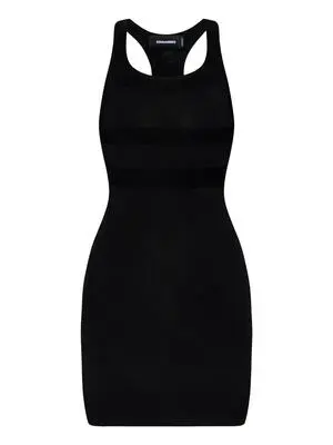 Dsquared2 Logo Racerback Mini Dress - Black