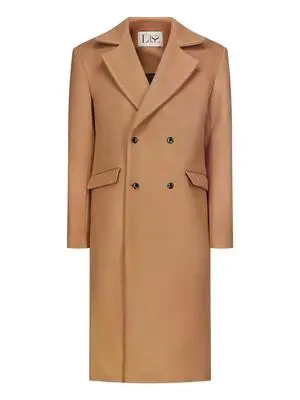 LUDOVIC DE SAINT SERNIN Oversized Double-breasted Coat - Brown