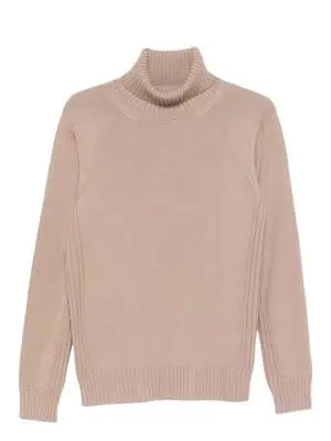 KANGRA Roll Neck Sweater - Brown