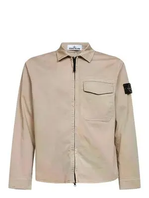 Stone Island Logo-patch Pocket Jacket - Neutrals