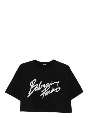 Balmain Graphic-print T-shirt - Black