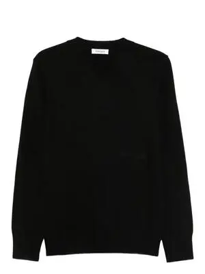 KANGRA Crew Neck Long Sleeve Sweater - Black