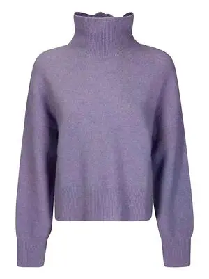 SAMSOE SAMSOE Nola High-neck Sweater - Purple