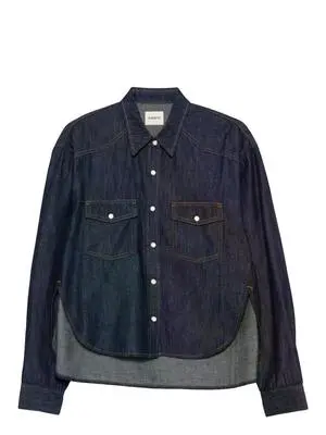 Khaite Grenon Patch-pocket Shirt - Blue