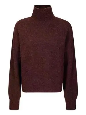 SAMSOE SAMSOE Nola Turtleneck Sweater - Red