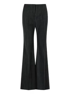 Sportmax Vertical Stripe Trousers - Black