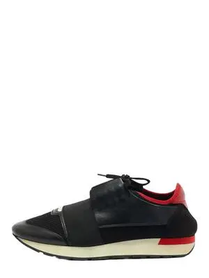 Balenciaga Runner Leather Sneakers - Black
