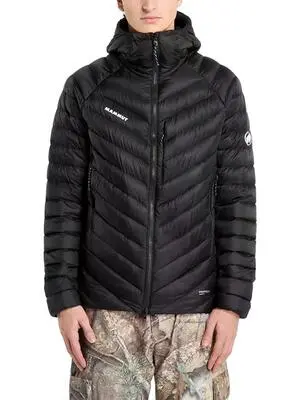 MAMMUT Logo Hooded Jacket - Black