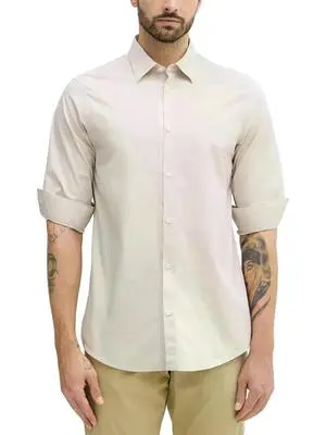 Armani Exchange Logo-embroidered Shirt - Neutrals