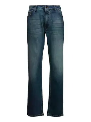 Isaia Button-fastening Jeans - Blue