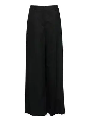 TWP Wide Leg Trousers - Black