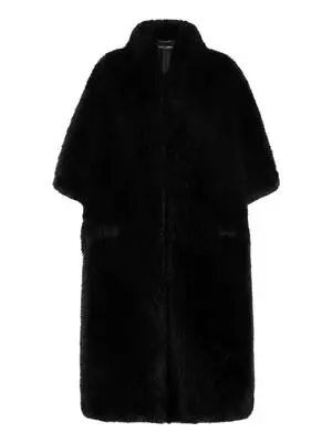 Dolce & Gabbana Faux-fur Coat - Black