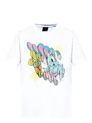 Paul Smith Bunny Repeat Cotton T-shirt - White