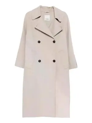 MAX MARA Double-Breasted Notched Coat