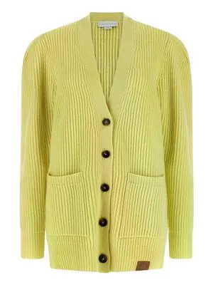 Stella McCartney V-neck Pocket Cardigan - Yellow