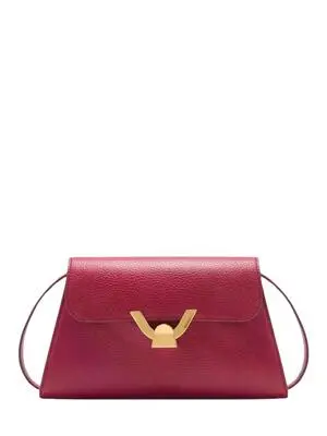 COCCINELLE Dew Gold-tone Shoulder Bag - Red