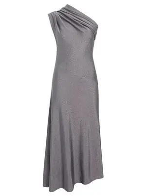 Khaite Coast Dress In Gunmetal Grey