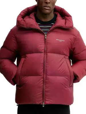 Armani Exchange Logo-print Padded Jacket - Red