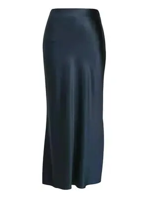 THE SEI Silk Maxi Skirt - Blue