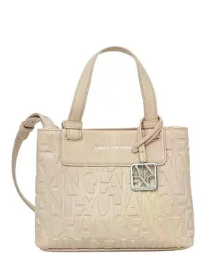 Armani Exchange Logo-debossed Tote Bag - Neutrals