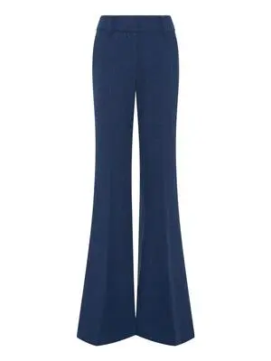 Gabriela Hearst Rhein Pant Speckled Cashmere - Electric Navy