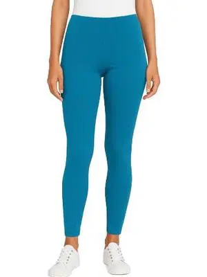 CITY THREADS Soft 100% Cotton Leggings - Turquoise
