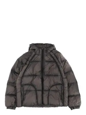 REPRESENT Down Jacket With Logo - Black