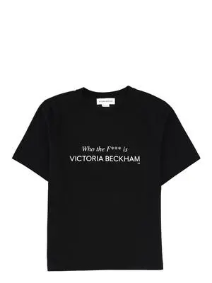 Victoria Beckham Slogan T-shirt - Black