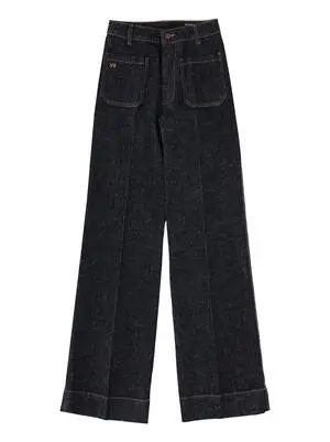 Victoria Beckham Alina Wide-leg Jeans - Blue