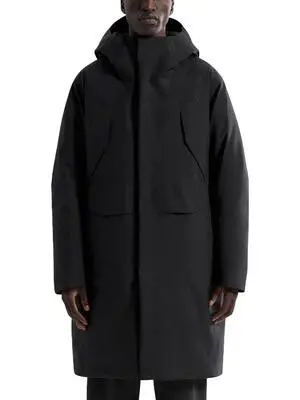 Veilance Sorin Hooded Waterproof Down Parka - Black