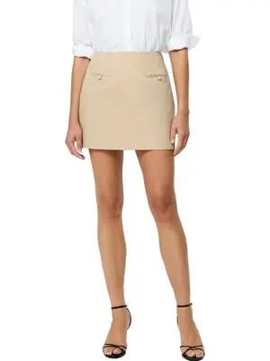 French Connection Cotton Twill Trench Miniskirt - Khaki