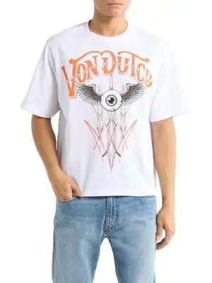VON DUTCH Graphic T-shirt - Bright White