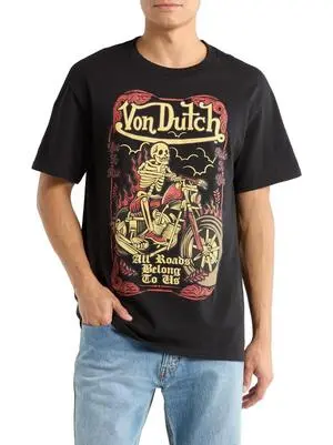 VON DUTCH Graphic T-shirt - Black