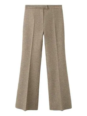 MANGO Gina Houndstooth Microcheck Pants