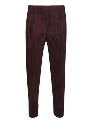 HOMME PLISSÃ ISSEY MIYAKE Pleated Relaxed-fit Pants - Purple