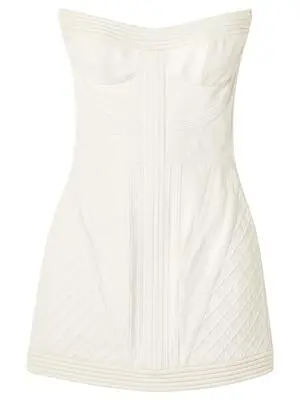 Zimmermann Rebellion Strapless Cotton Mini Dress - Ivory