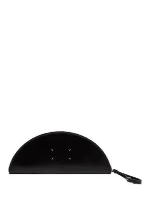 MAISON MARGIELA Half-moon Leather Clutch - Black