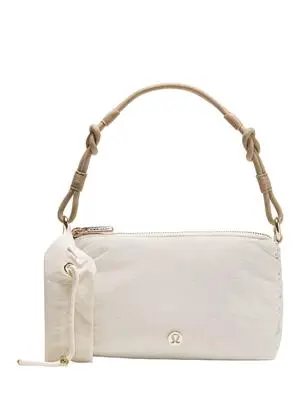 Lululemon Ruched Shoulder Bag Mini 1.5l - Light Ivory/wacky Khaki/gold