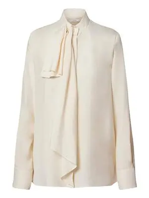 Givenchy Bow-detail Silk Blouse - White