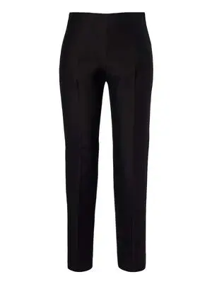 TOTEME Slim Fit Wool-silk Trousers - Black