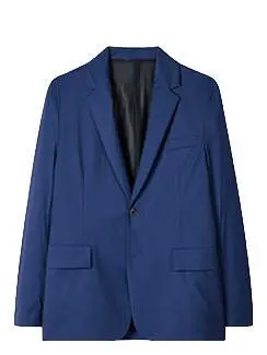Paul Smith Melange 'storm System' Wool Technical Blazer - Blue