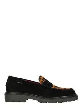 Paul Smith Bolzano Leopard-panel Loafers - Black
