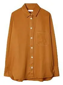 Paul Smith Shirt With Topstitching - Orange