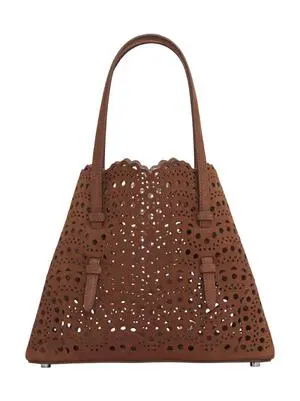 Alaïa Mina 25 Leather Handbag - Brown