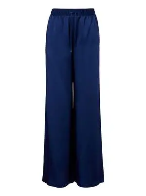 Stella McCartney Satin Wide-leg Pants - Blue