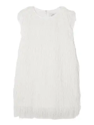 Loulou De Saison Yasmin Fringed Voile Top - White