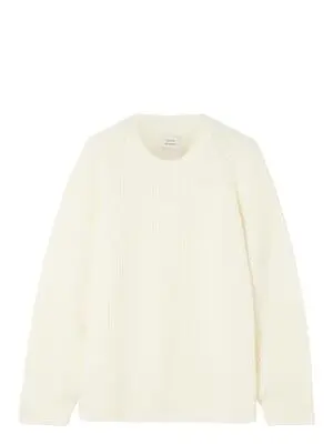 Loulou De Saison Dakota Ribbed Cashmere Sweater - Neutrals