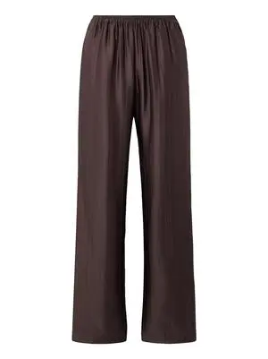 Loulou De Saison Kadala Paneled Straight-leg Pants - Brown