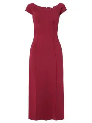 JOSEPH Foin Stretch-knit Midi Dress - Red