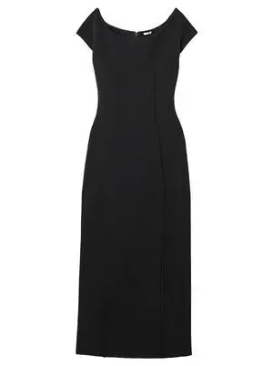 JOSEPH Foin Stretch-knit Midi Dress - Black